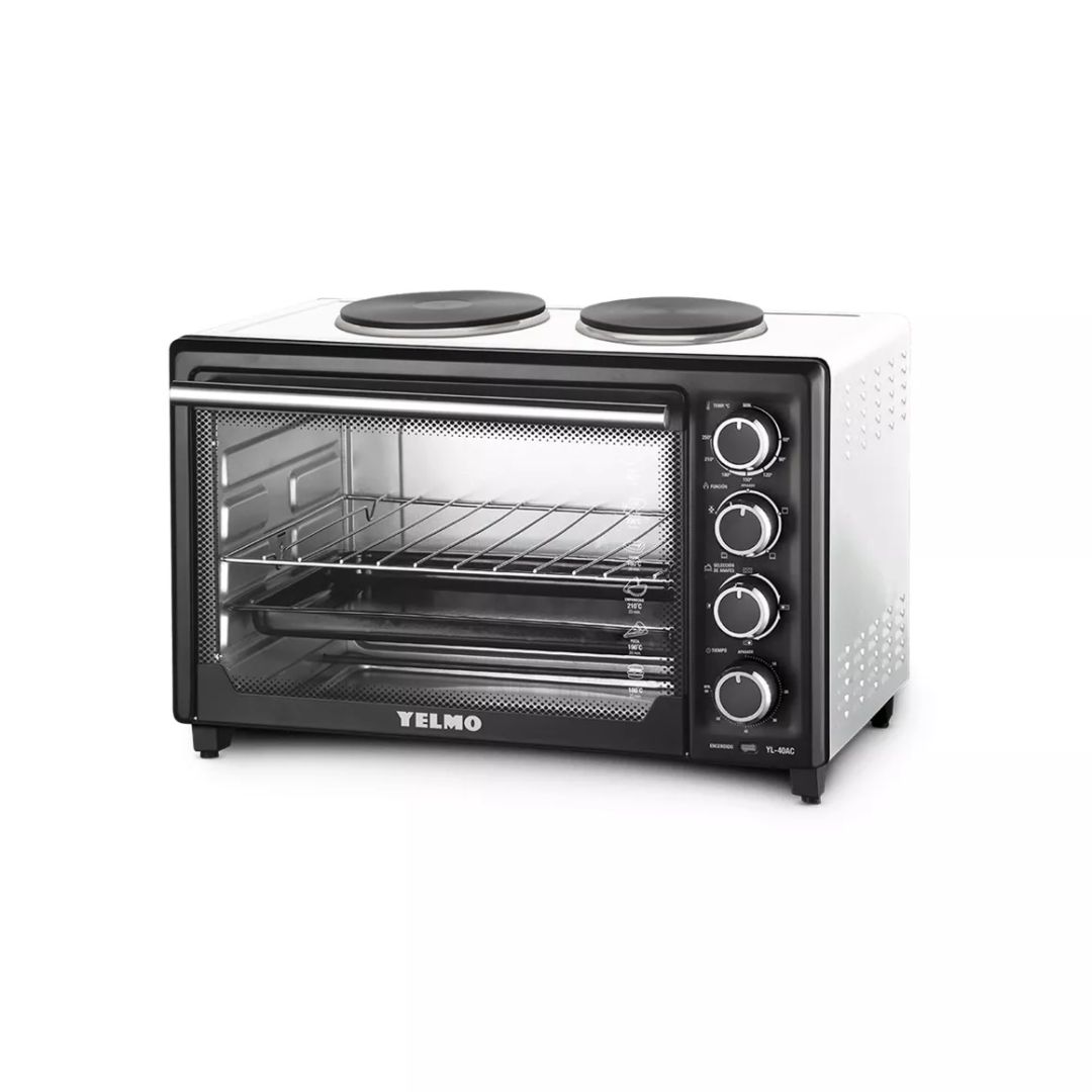 YELMO HORNO ELEC. YL-40AC 40 LTS DOBLE ANAFE CONVECCION 2000 W ...