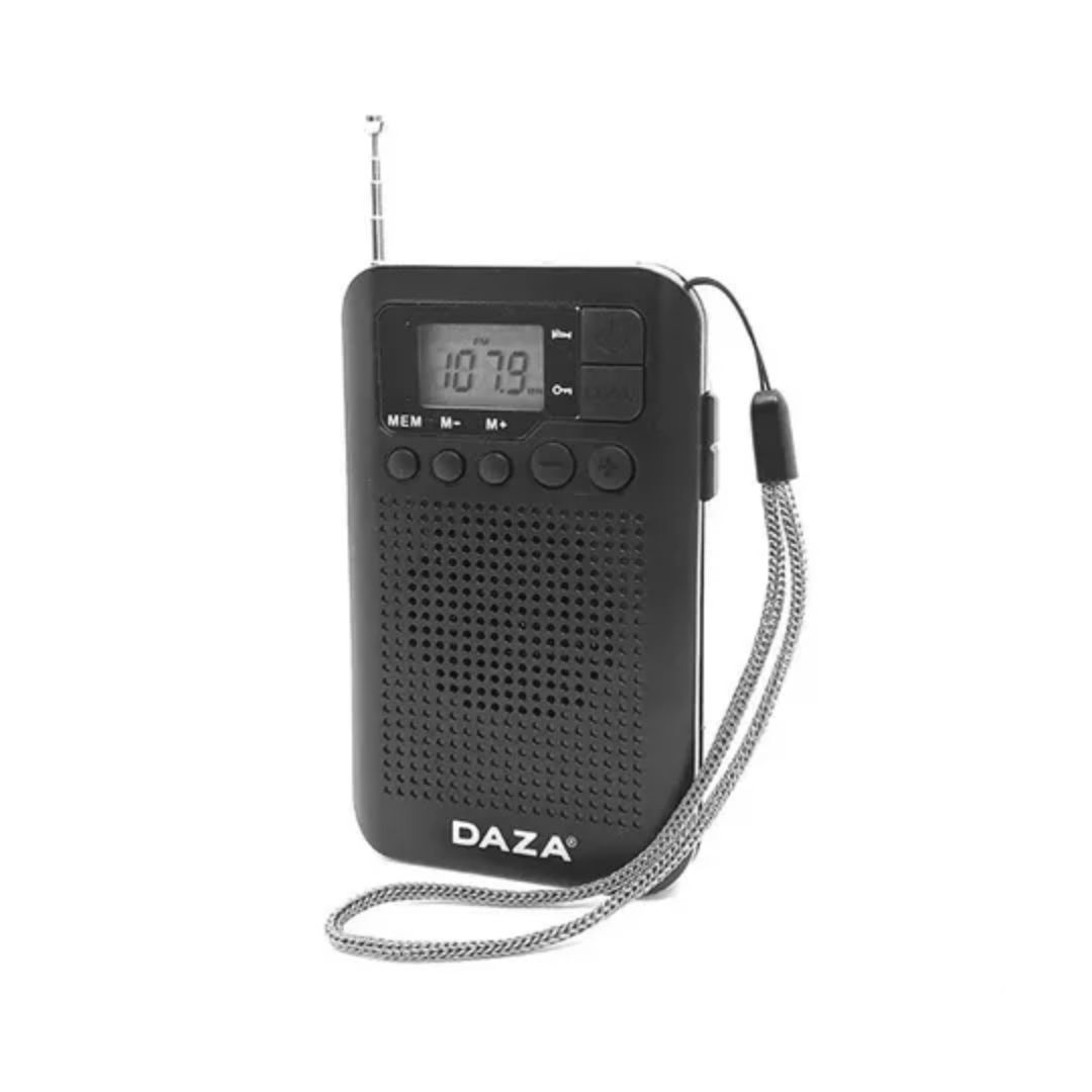 DAZA DZKD1219BK Radio portatil digital AM/FM , entrada para uriculares ...